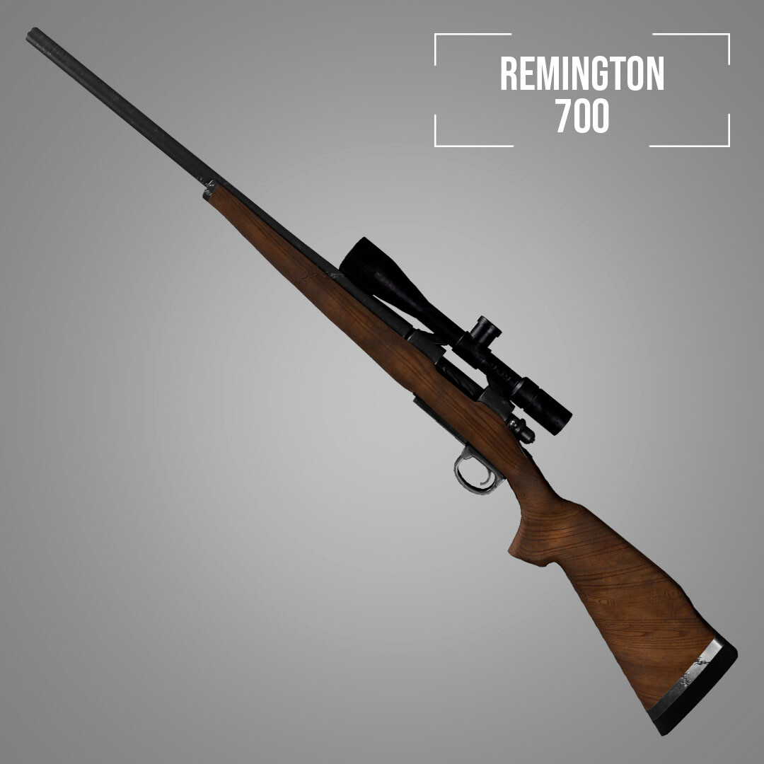 ArtStation - Rifle scene