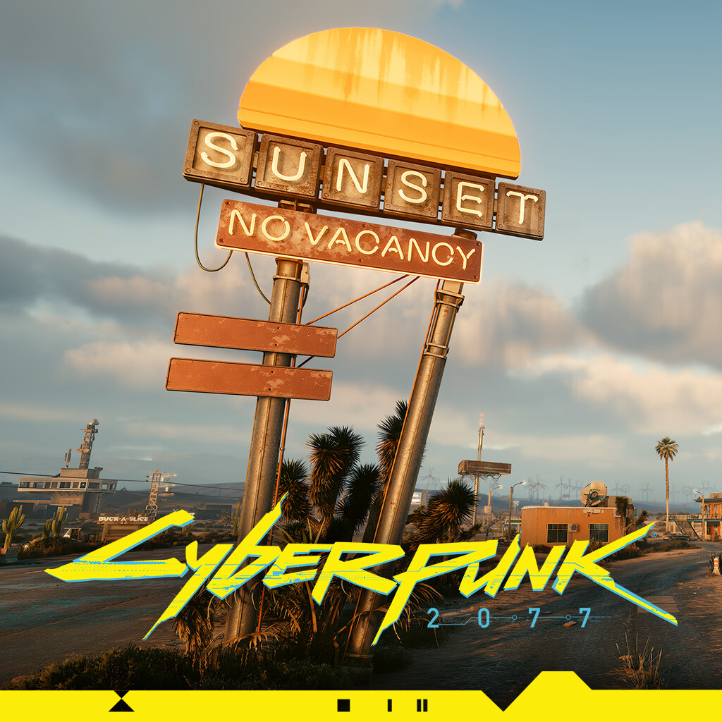 ArtStation - Sunset motel sign - Cyberpunk 2077