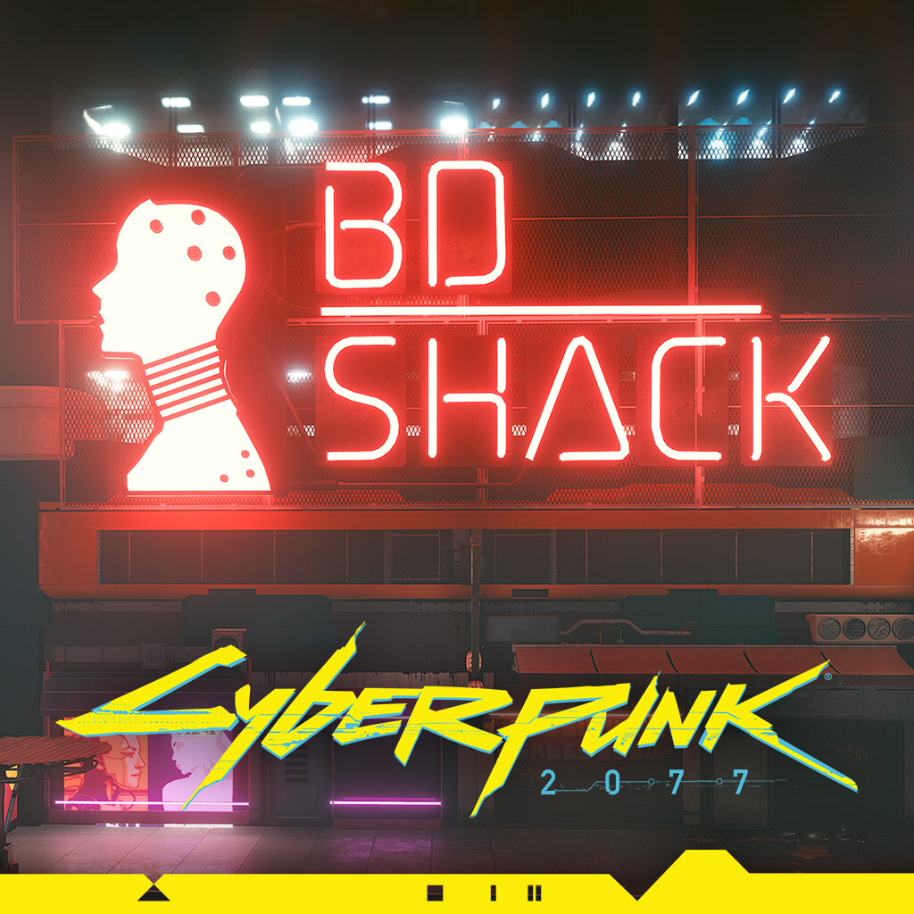 ArtStation - BD Shack sign - Cyberpunk 2077