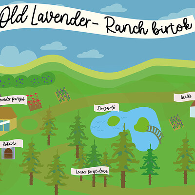 ArtStation - Map of Oldlavender Ranch