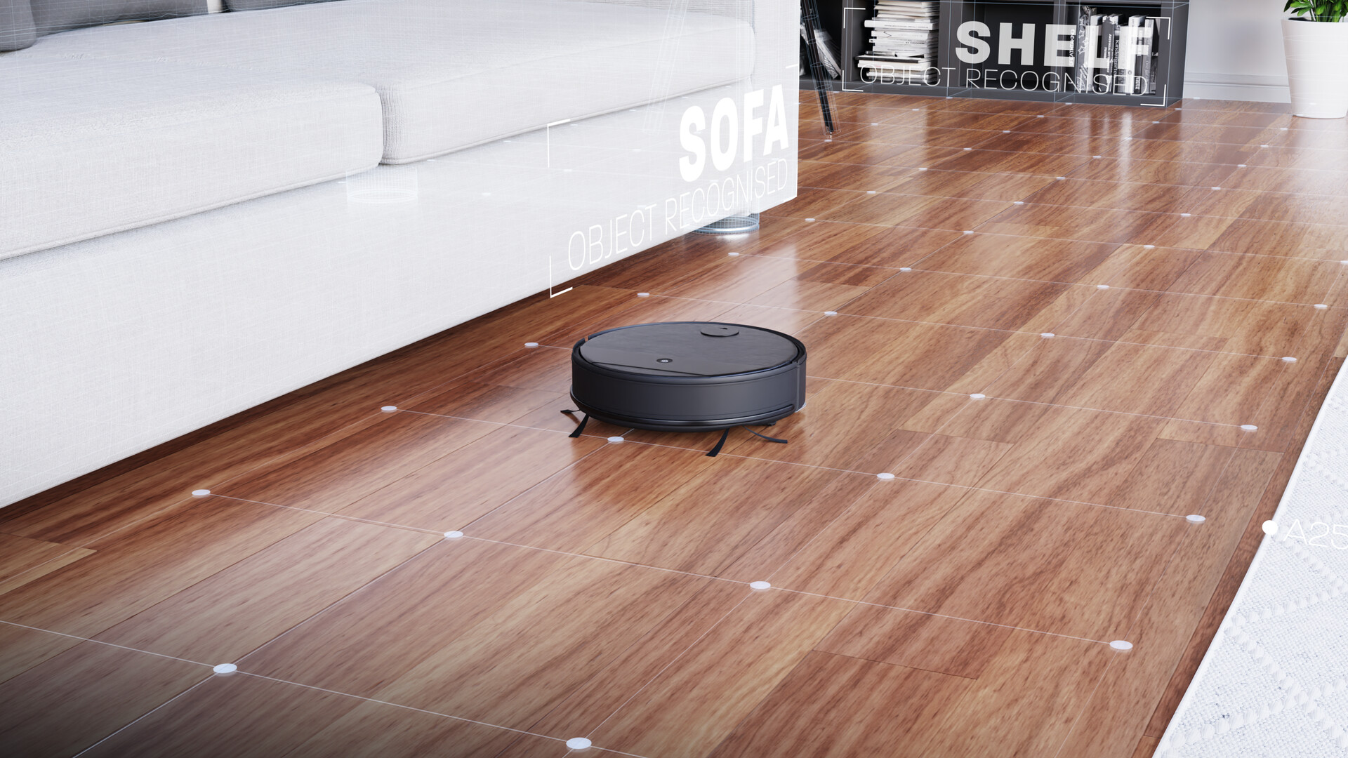 ArtStation - Robotic vacuum cleaner presentation | 3D product animation