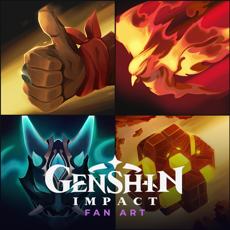 ArtStation - Talent Thumbnails (Genshin Impact Fanart)