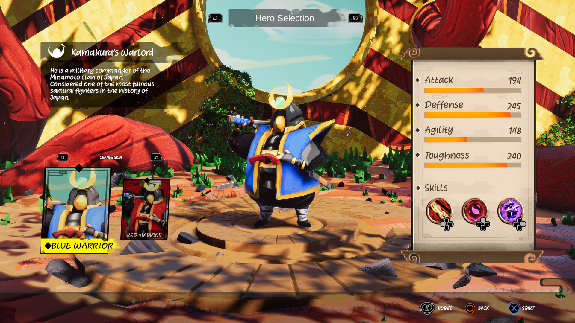 ArtStation - Samurai - UI Stats Character Screen Prototype