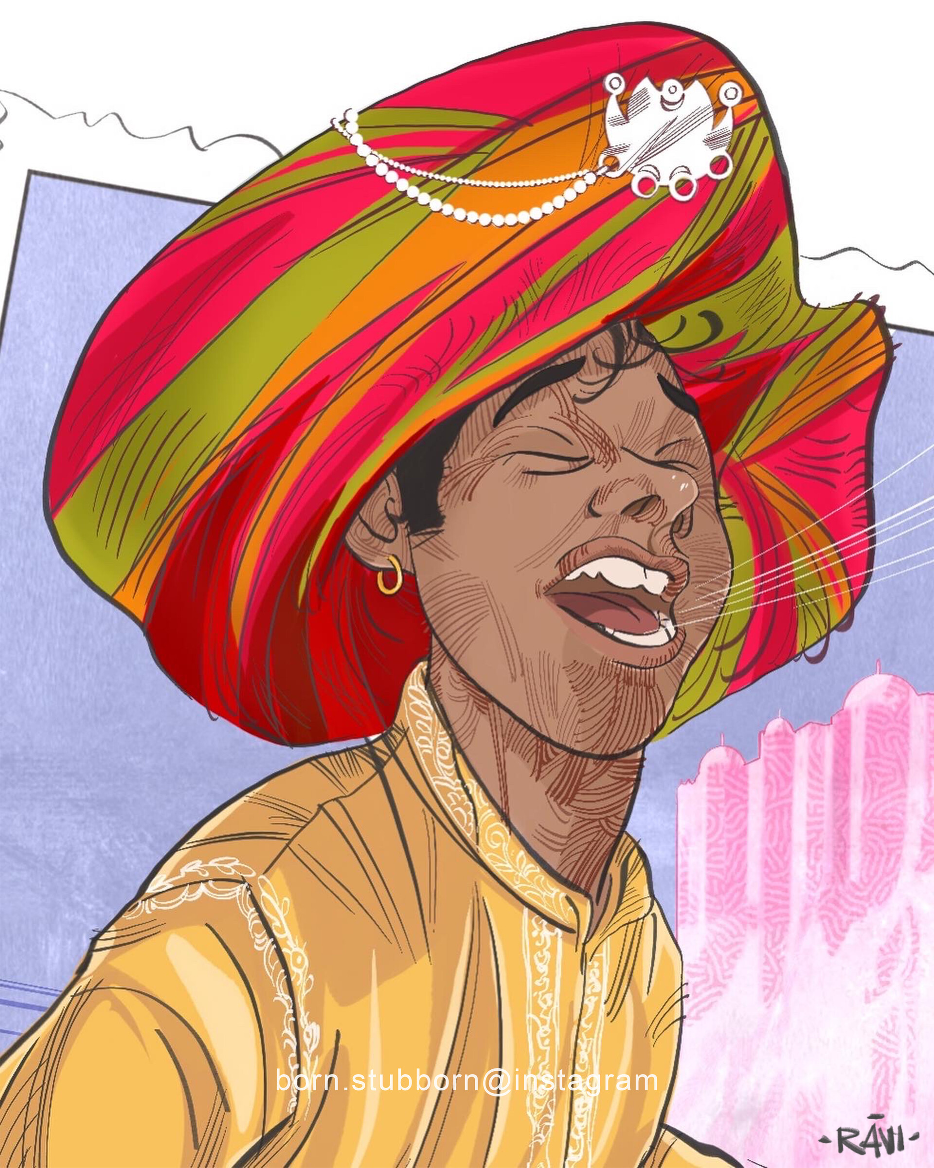 ArtStation - Young Rajasthani folk musician 🎶