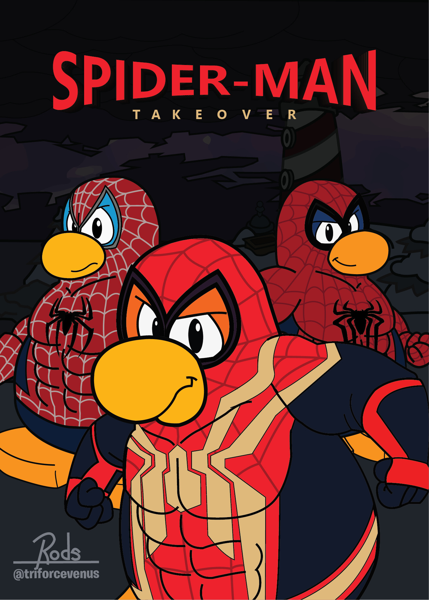 ArtStation - Club Penguin - Spider-Man: No Way Home Takeover