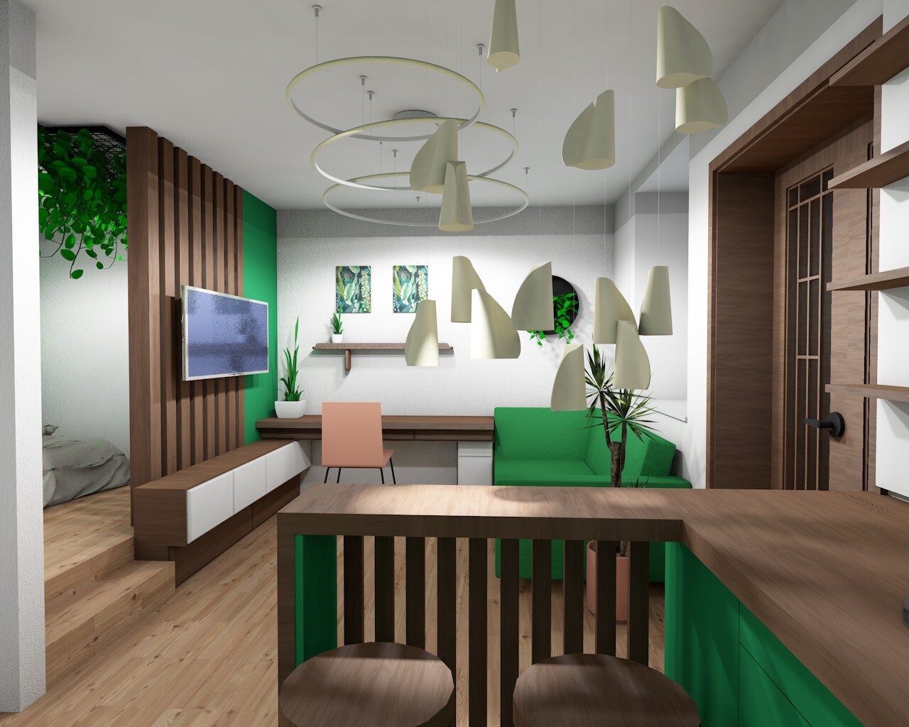 ArtStation - 36 Square-Meters Apartment Design