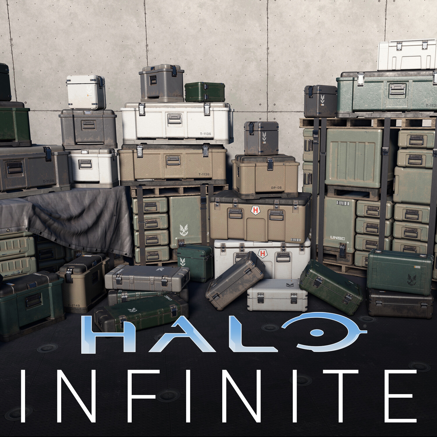ArtStation - Halo Infinite | UNSC & Banished Crate groupings