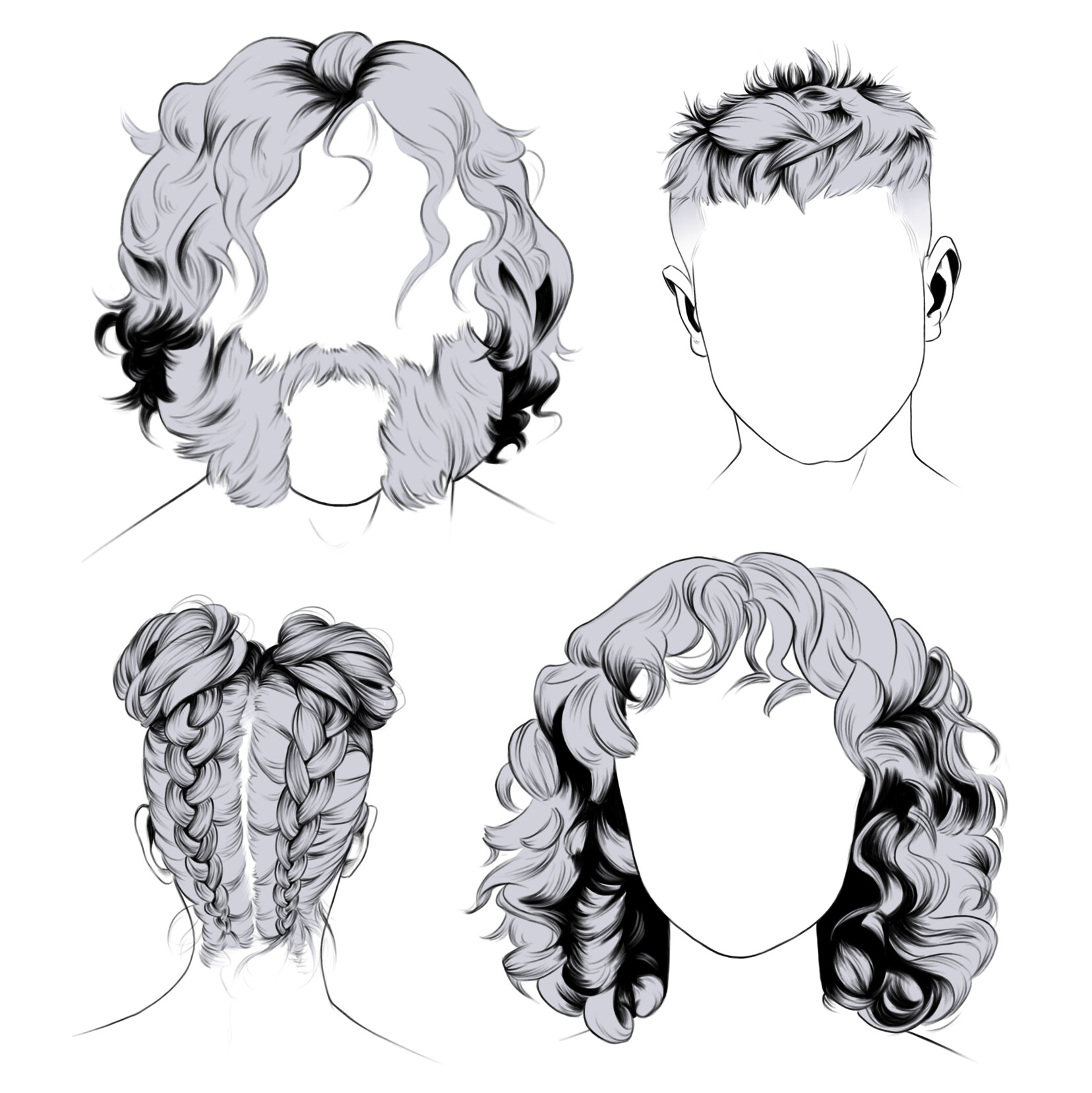 ArtStation - Hair Studies