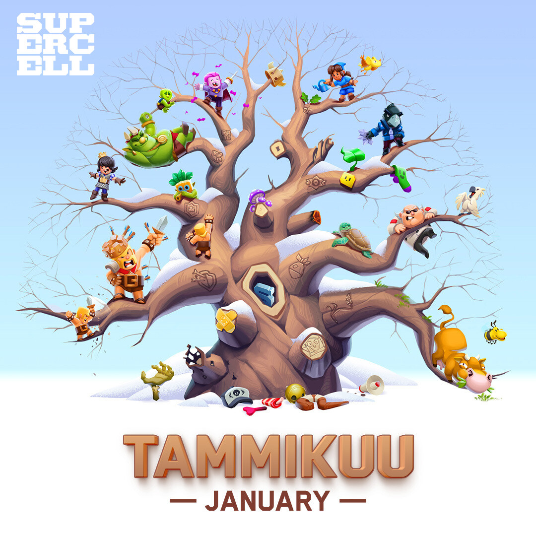 ArtStation - Supercell Calendar: January