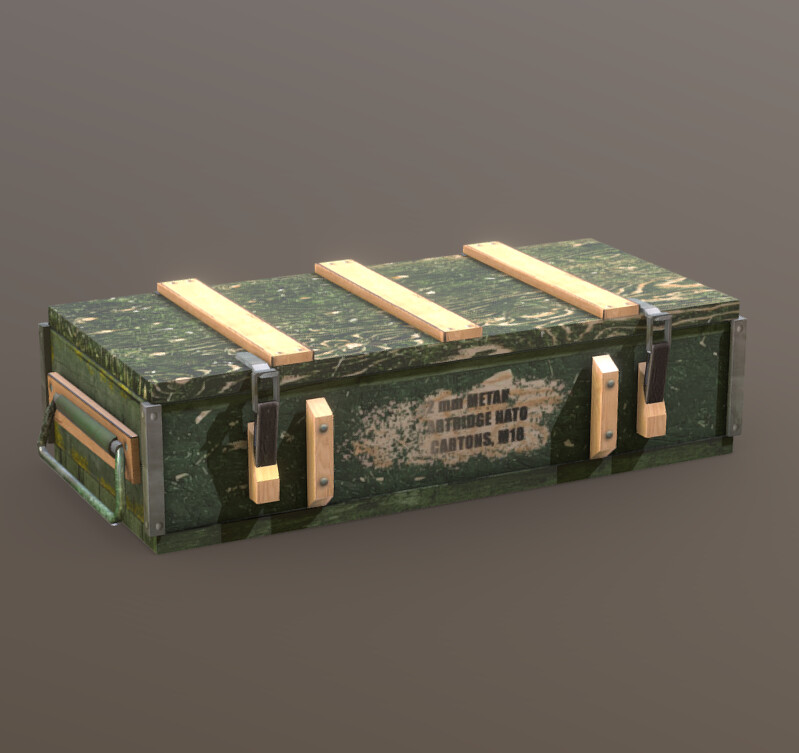 ArtStation - 1st 3D Model:Military Crate