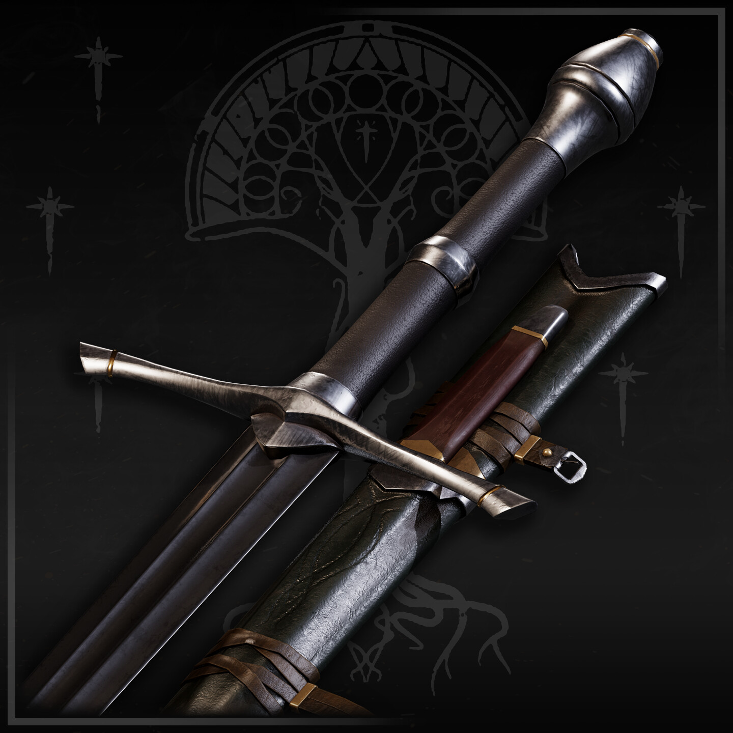 ArtStation - Aragorn's Ranger Sword