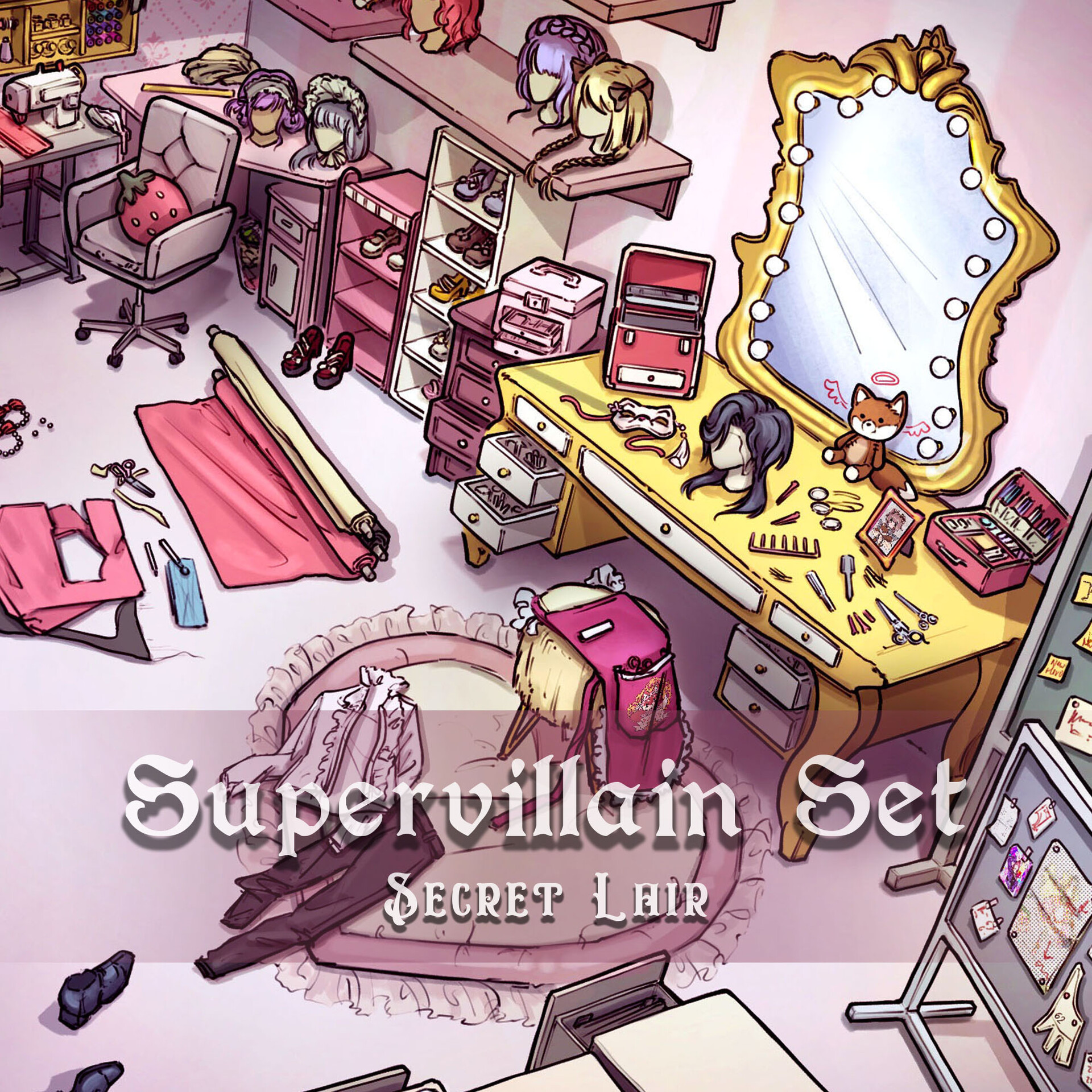 ArtStation - Supervillain Set: Secret Lair