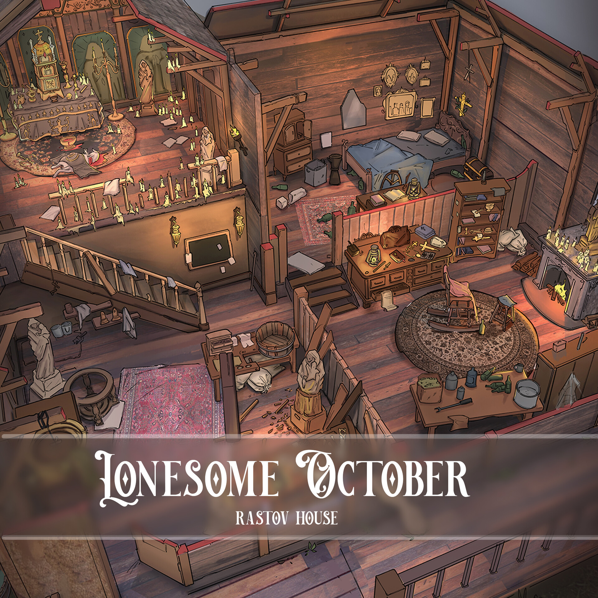 ArtStation - Lonesome October : Rastov House