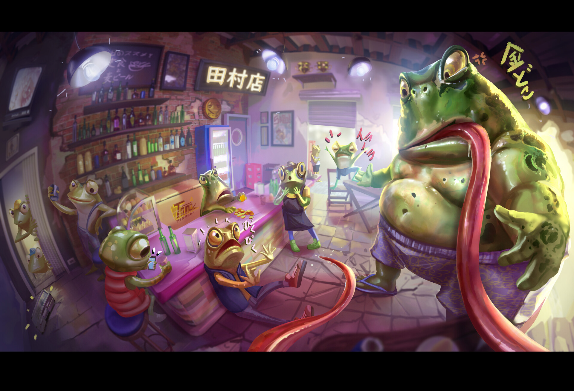 ArtStation - 🐸 Frog Fight 🐸 Briga de Boteco