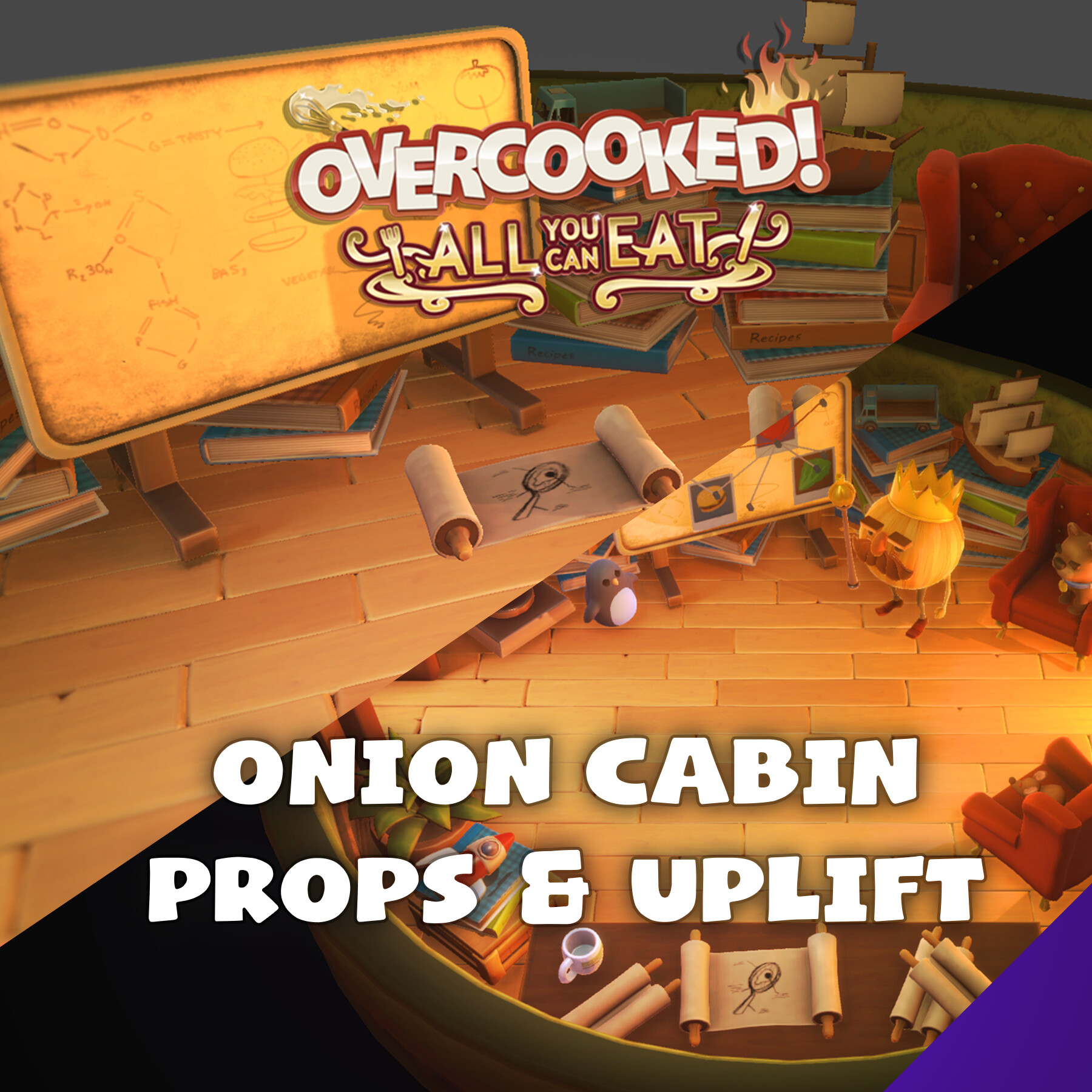 ArtStation - Onion Cabin Props and Level Dressing : Overcooked : All ...