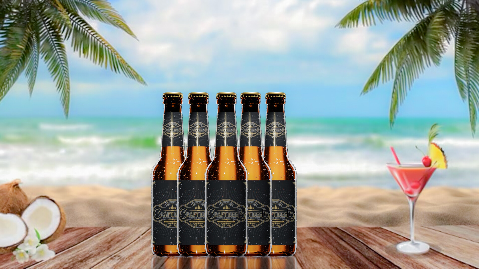 ArtStation - 3D Beer Bottle