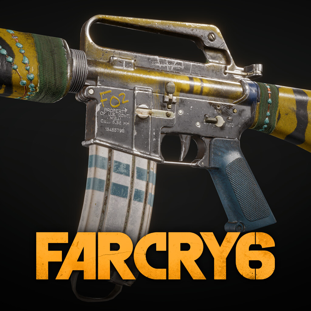 ArtStation - M16A1 Basic and custom skins