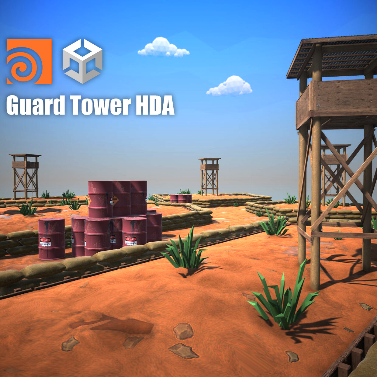 ArtStation - Guard Tower HDA | Houdini | Unity