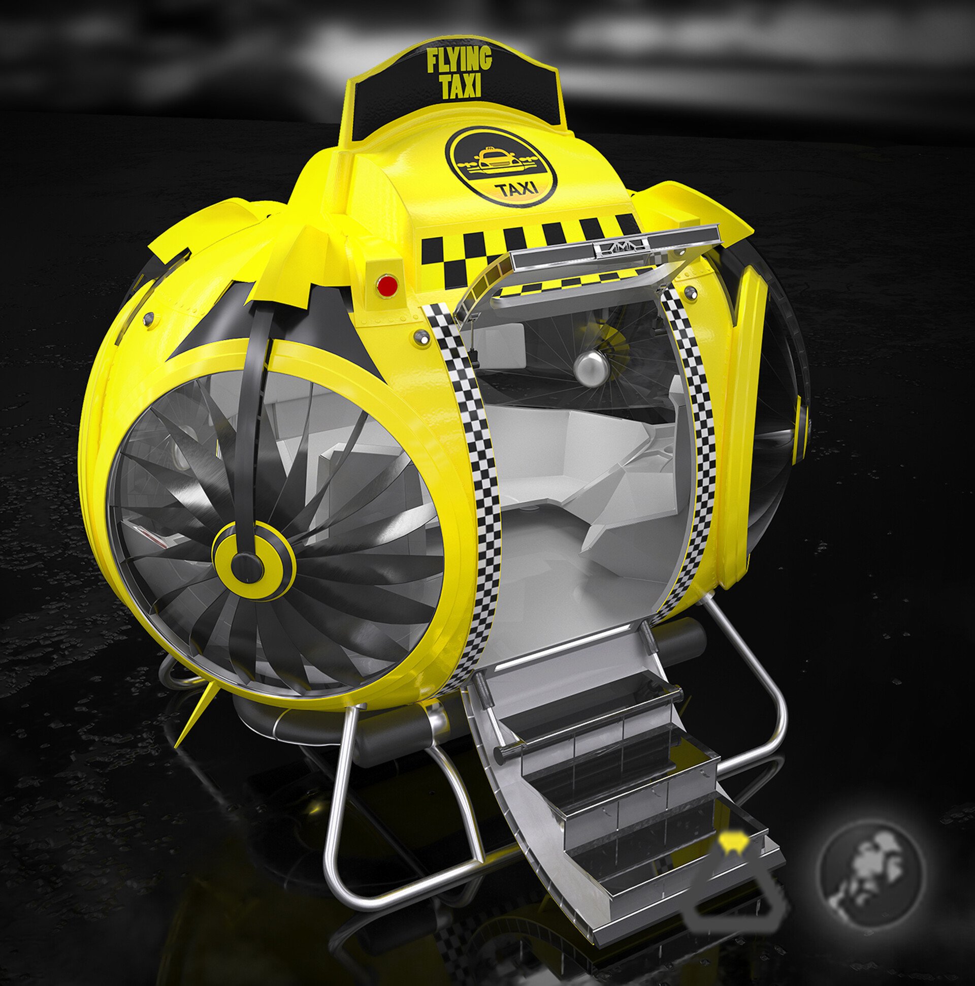 ArtStation - Flying taxi transport