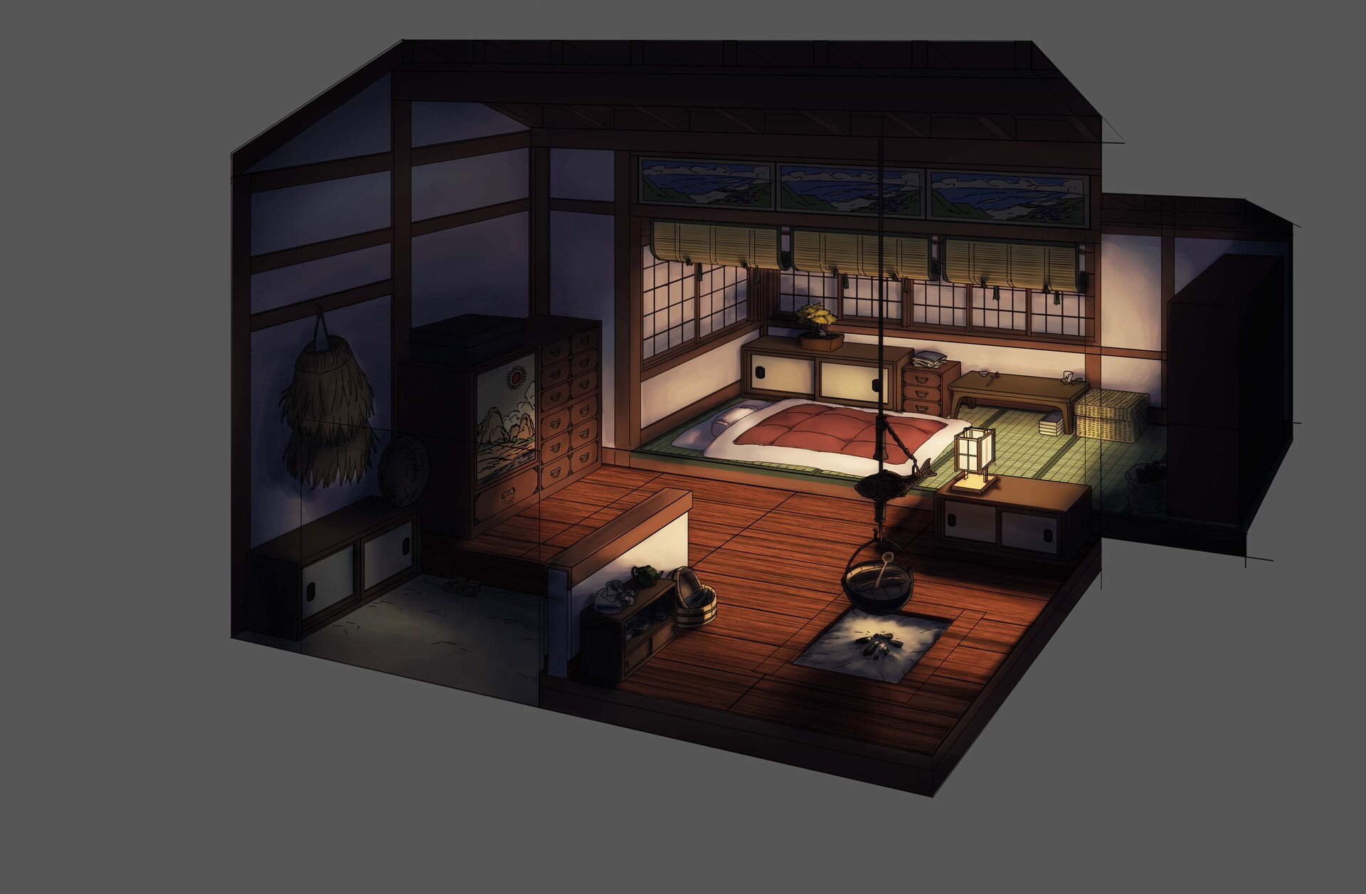 ArtStation - Brainstorm Course Environment Skectch