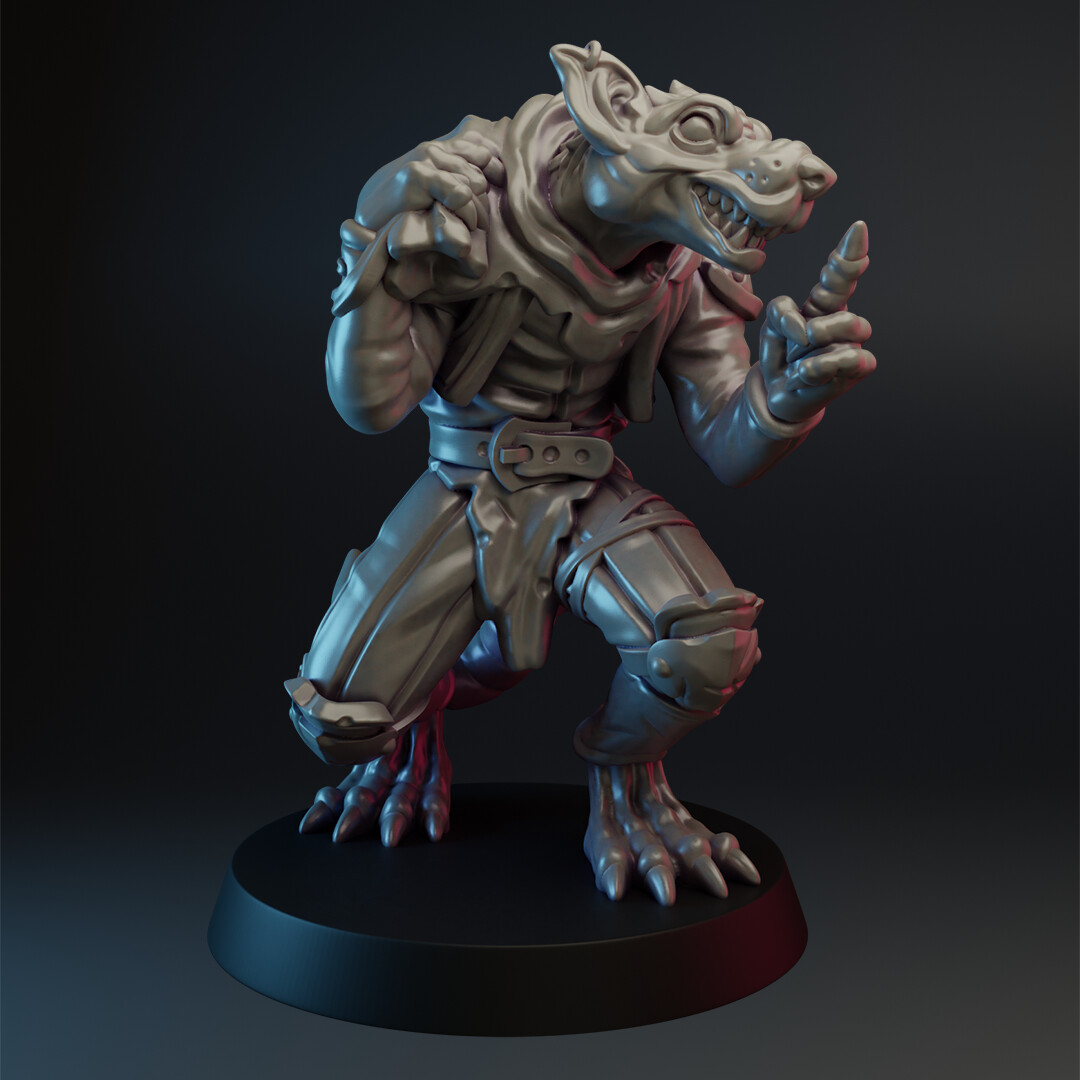 ArtStation - Rat folk miniature- Vae Victis Miniatures