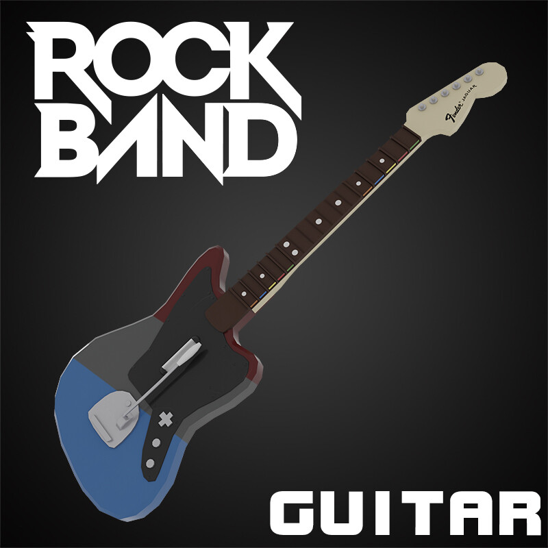 ArtStation - Rock Band 4 - Fender Jaguar Guitar Controller