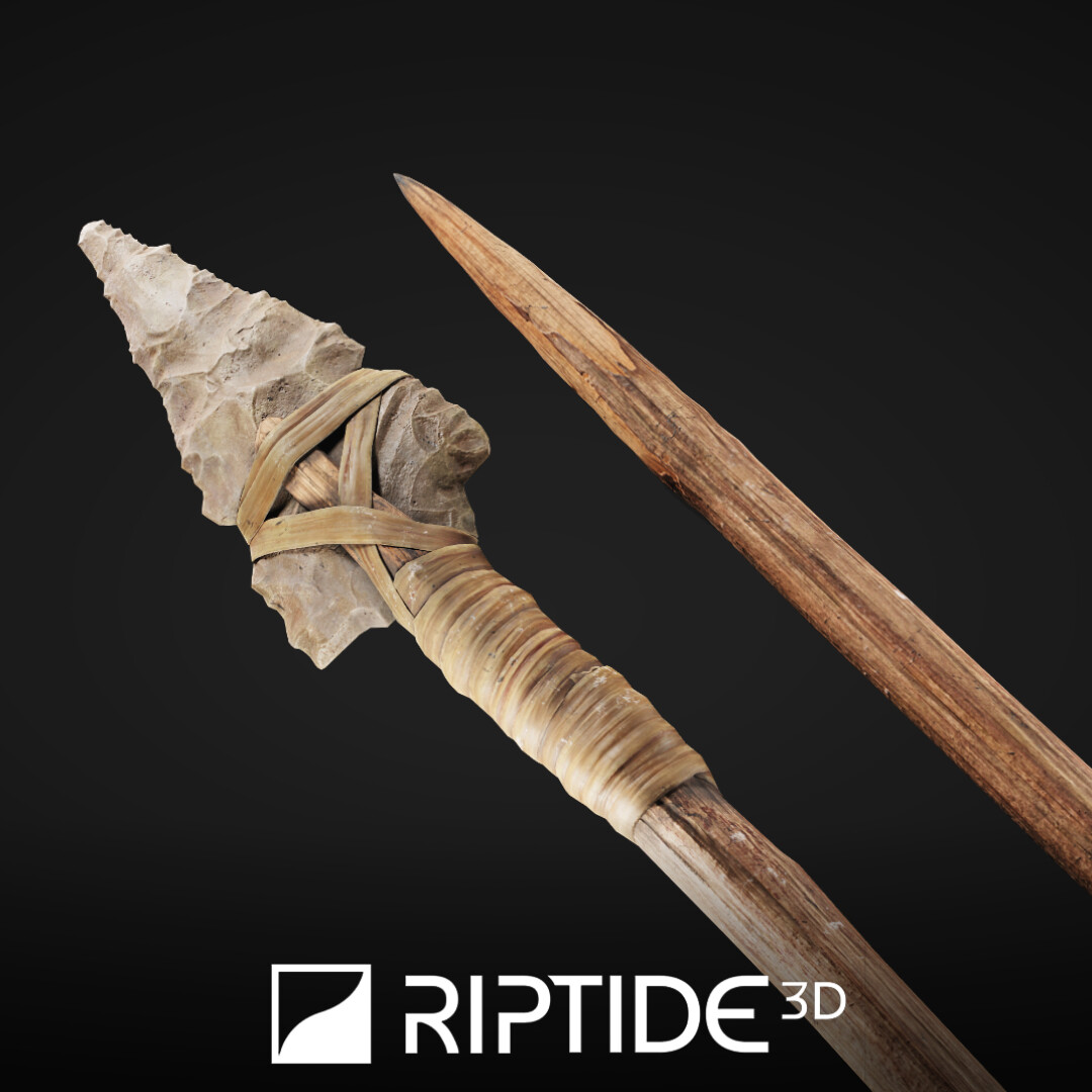 ArtStation - Riptide 3D - Stone Age Spears