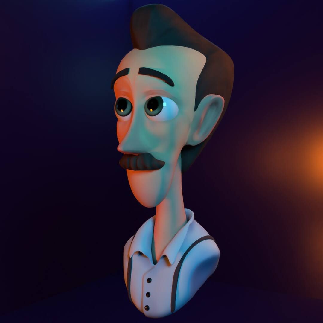 ArtStation - Mustache character