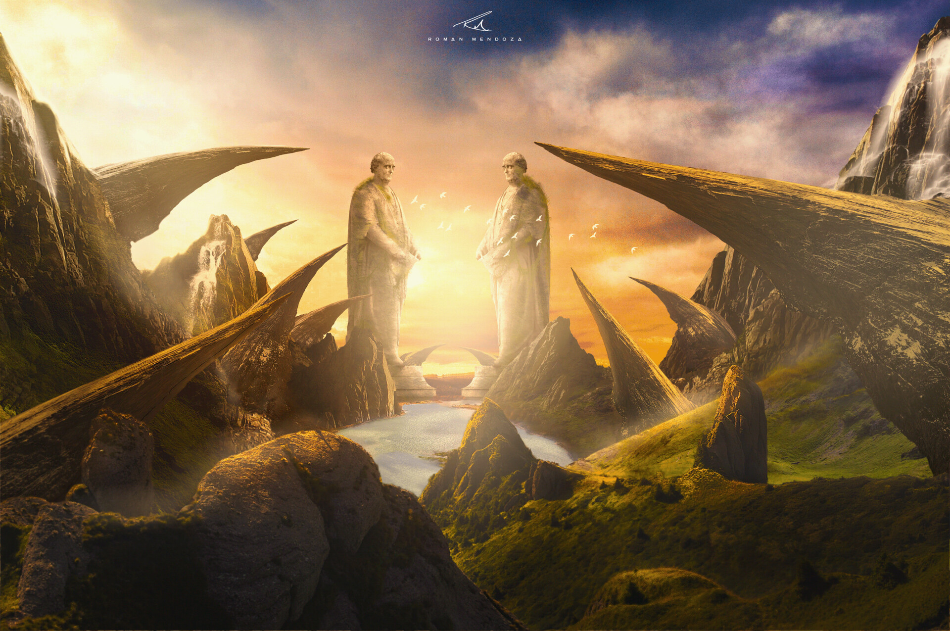 ArtStation - Hidden Valley Matte Painting