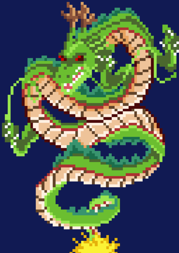 ArtStation - Pixel Art Shenron Animation