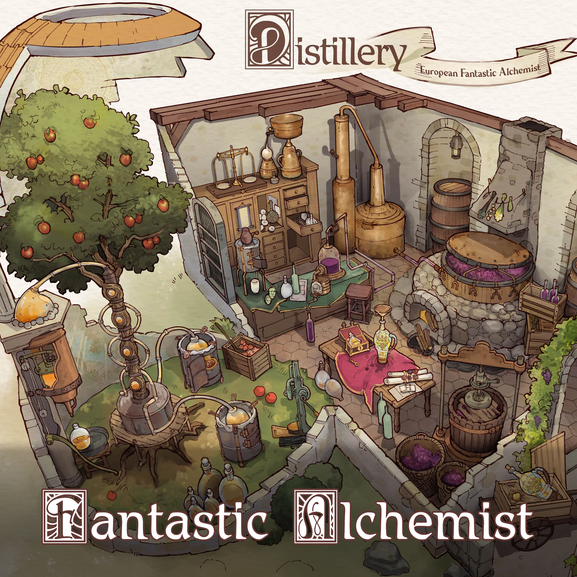 ArtStation - Medieval Alchemist: Monastic Bedroom and Distillery