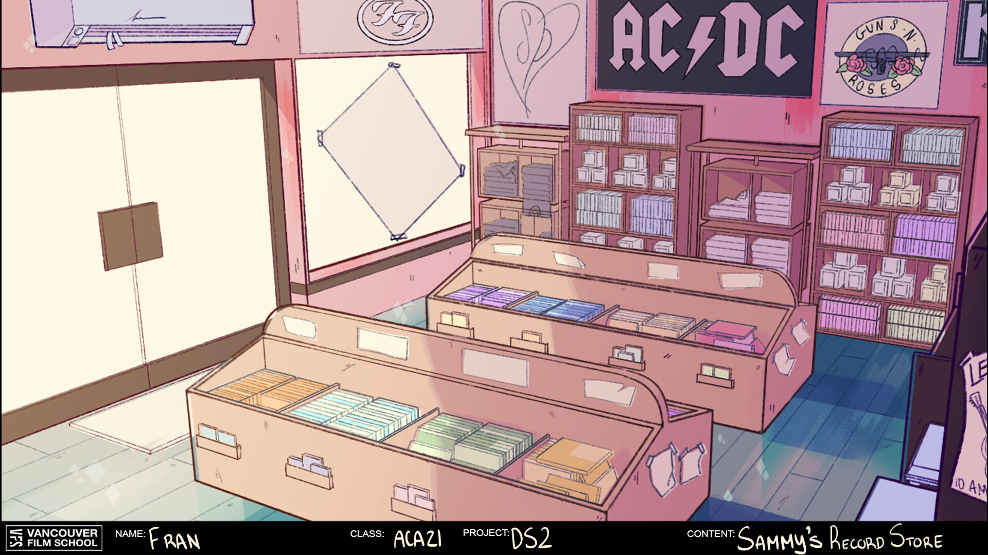 ArtStation - Record Store Concept Art Pt2