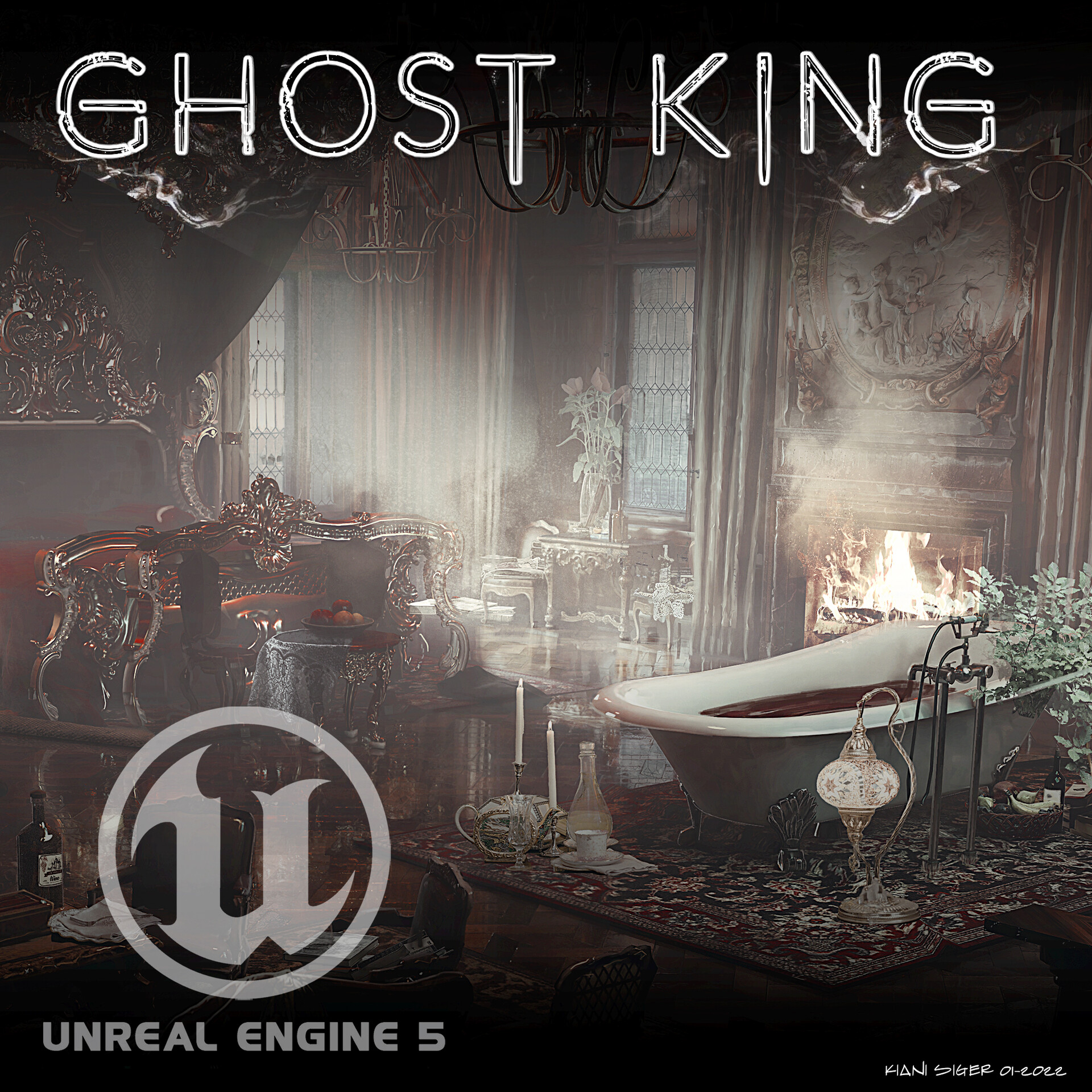 ArtStation - Queen`s Bedroom - Ghost King