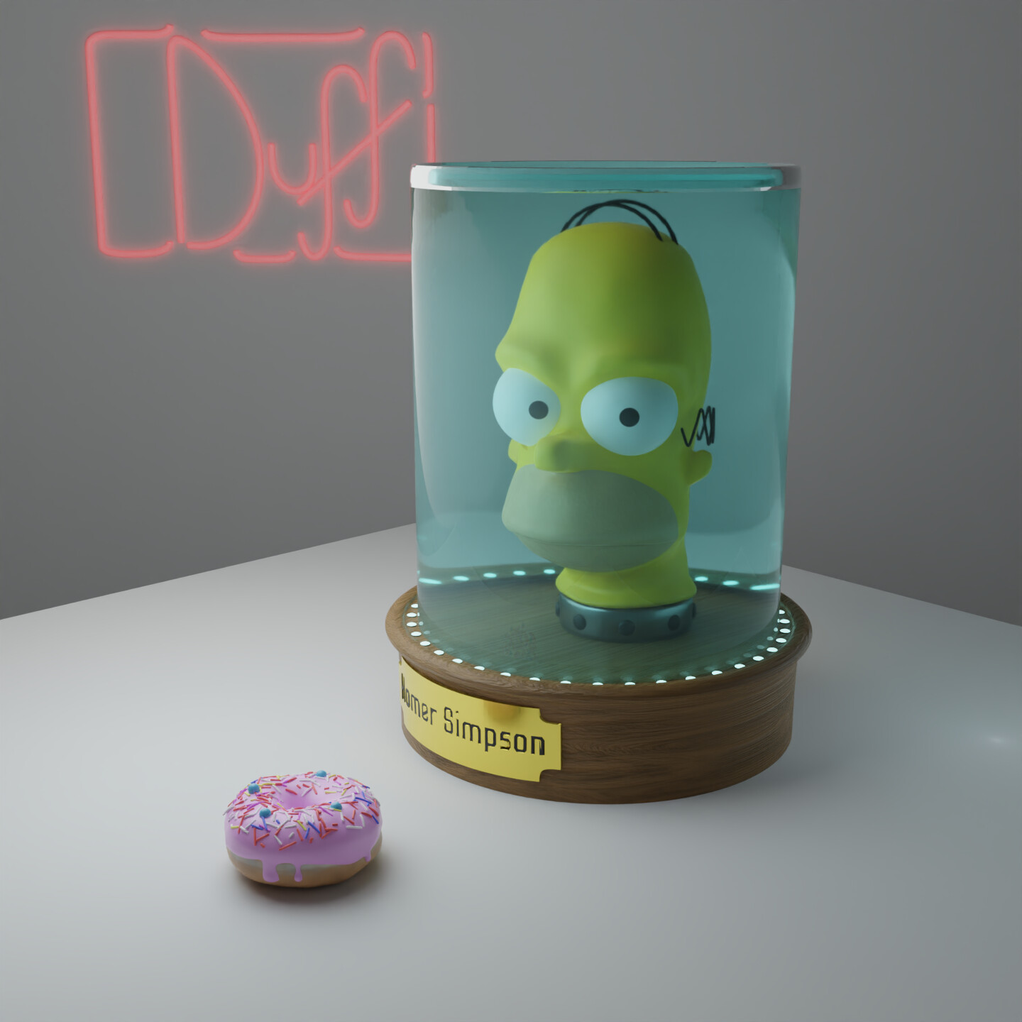 ArtStation - Homer Simpson and a Donut
