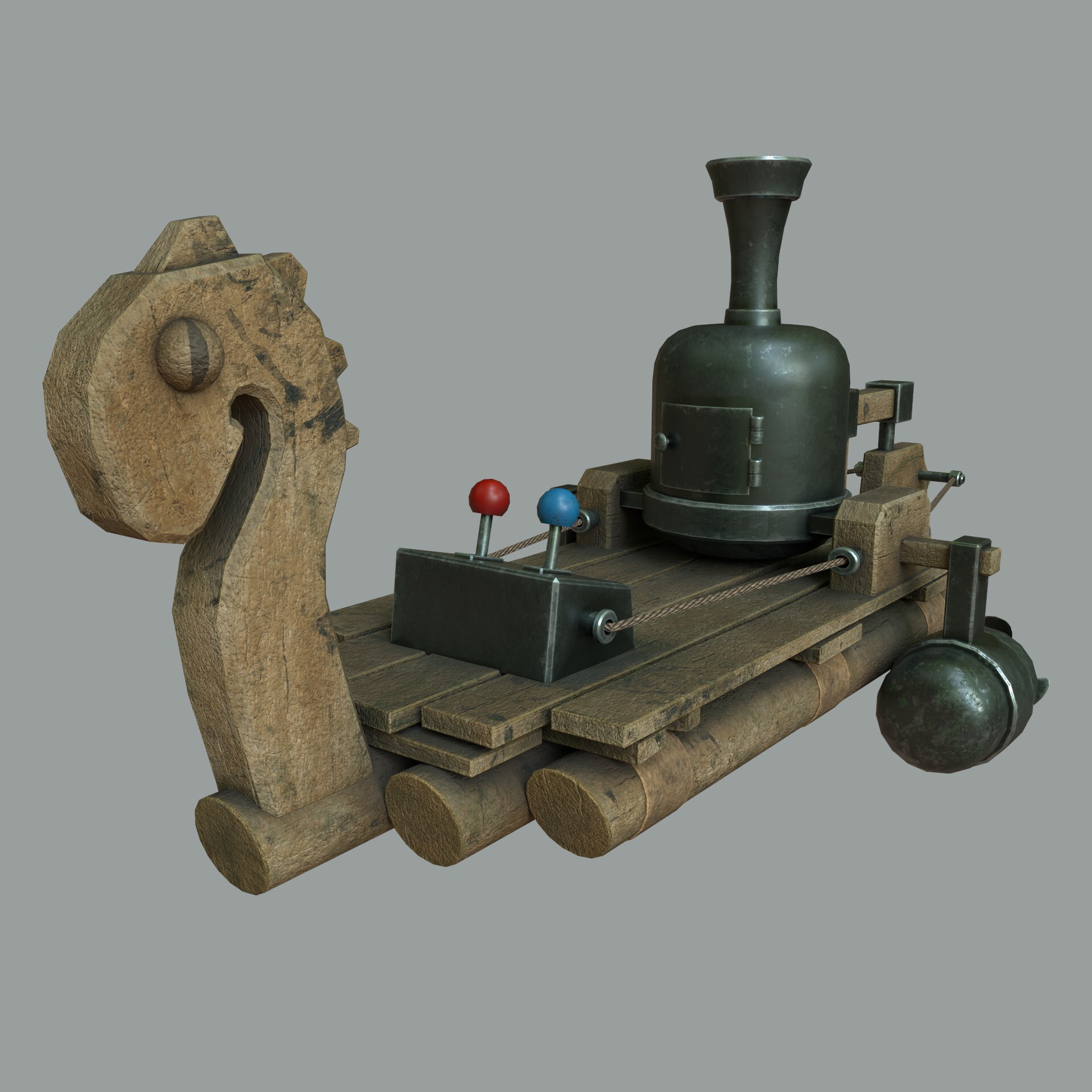 ArtStation - Stylized Fantasy Dragon Raft