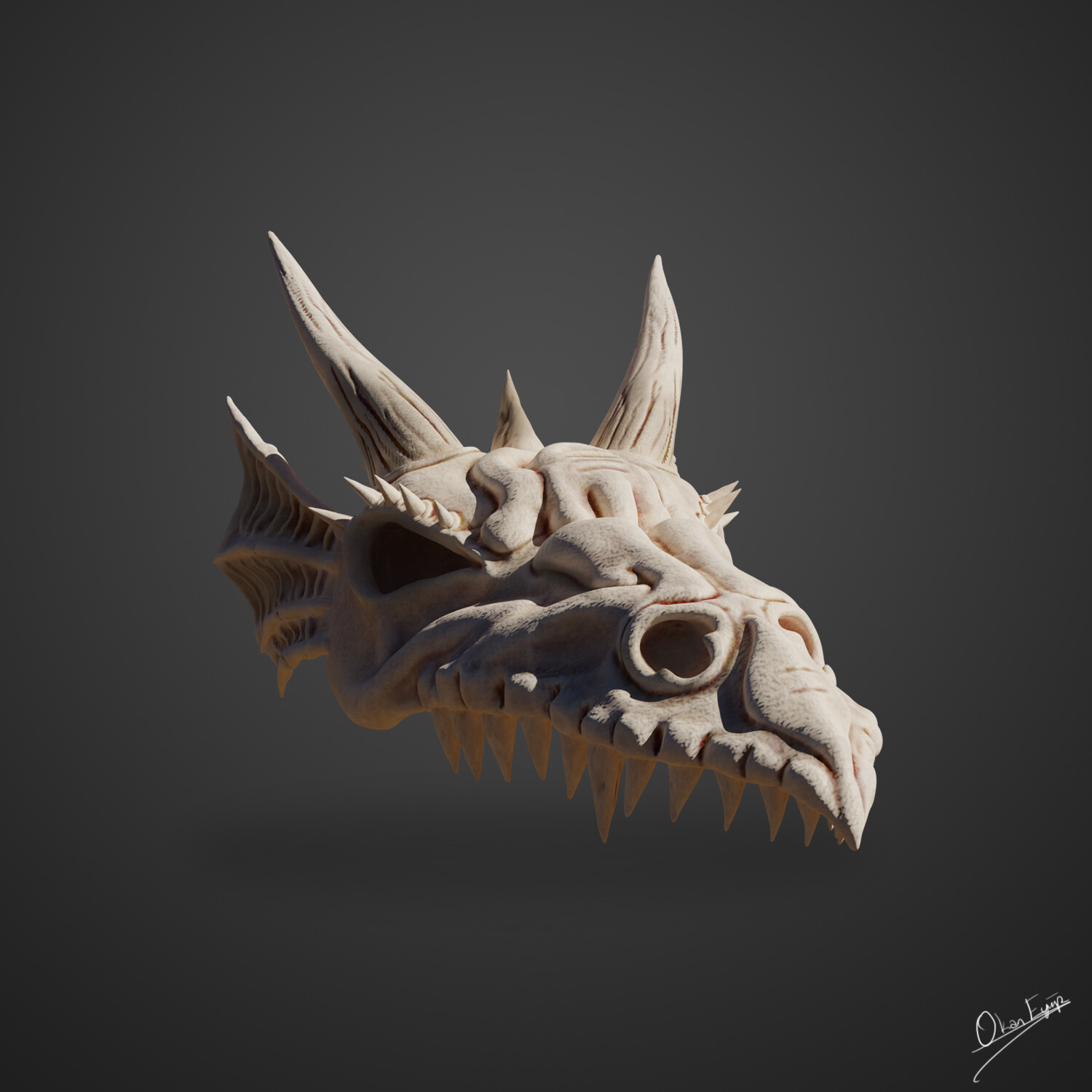 ArtStation - Dragon Skull