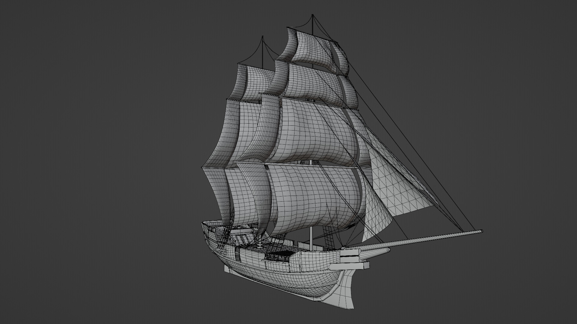 ArtStation - Brigantine 3D Model