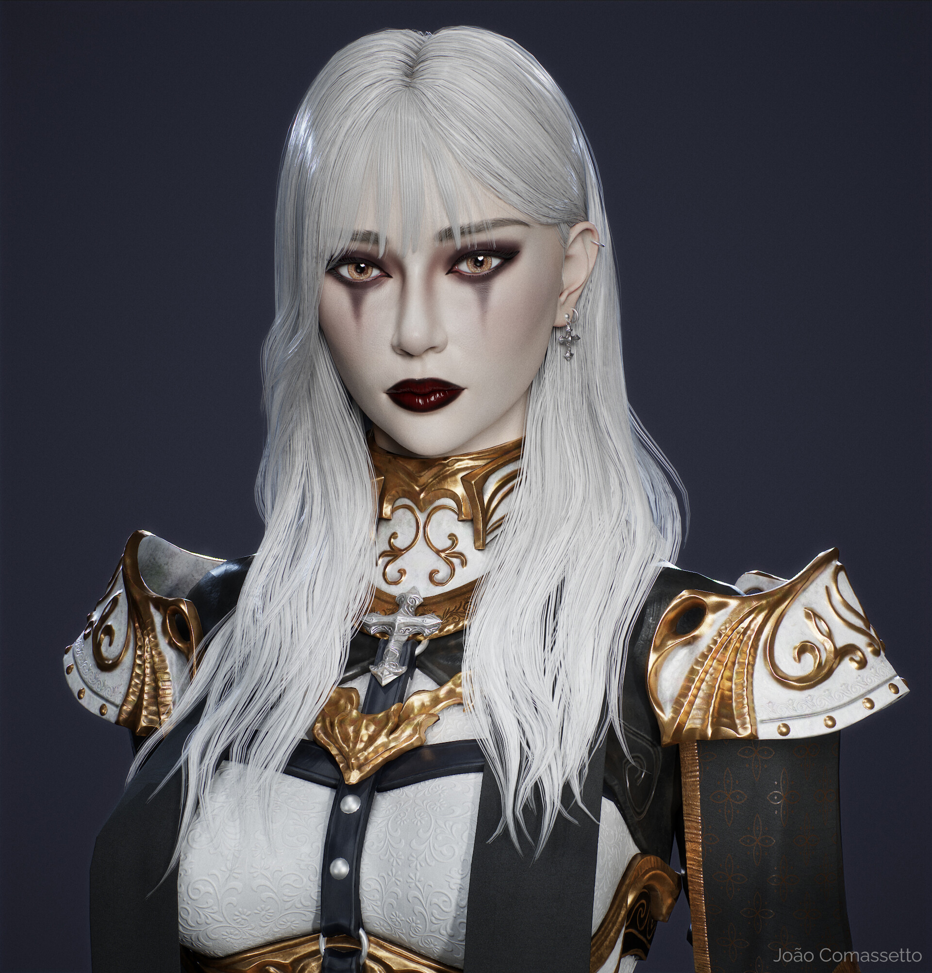 ArtStation - Luna - Gothic Priestess (Real-Time)