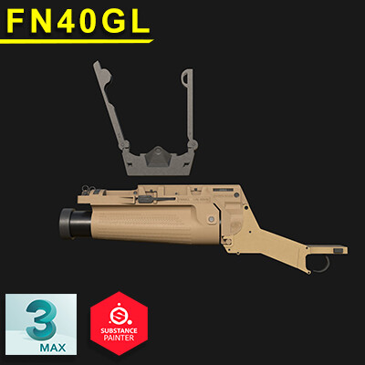ArtStation - FN40GL Grenade Launcher