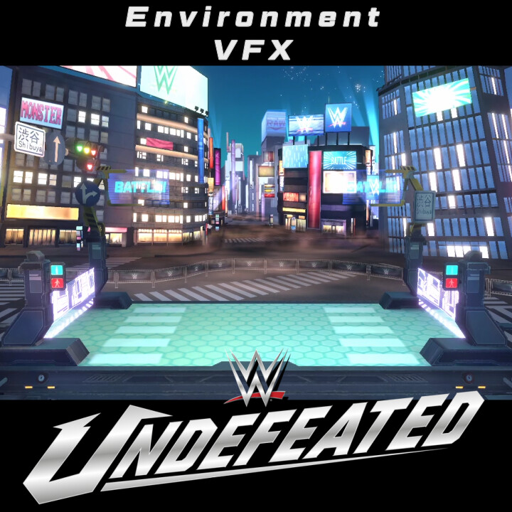 ArtStation - WWE Undefeated Environment VFX