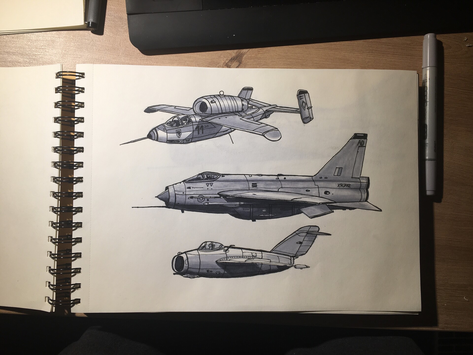 ArtStation - English Electric Lightning sketch