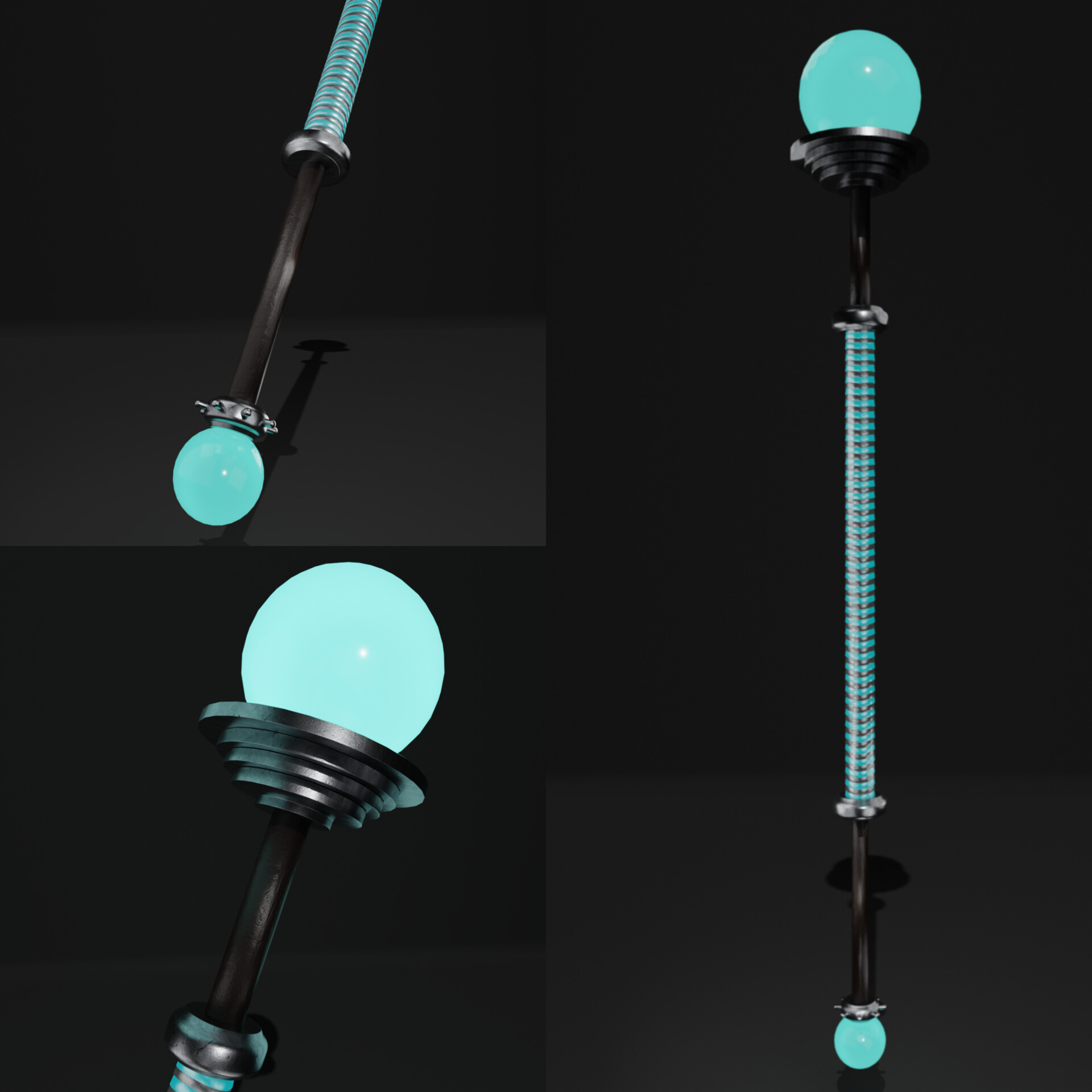 ArtStation - D&D - Ice Staff 3D Model