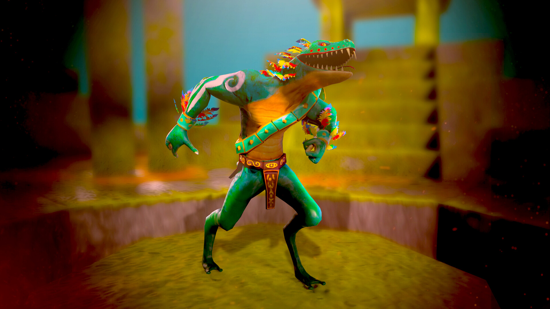 ArtStation - Quetzal Lizard 3D Model