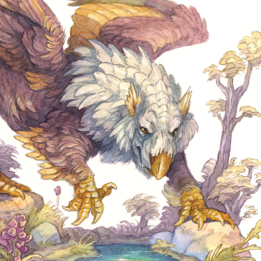 ArtStation - Watercolour Gryphons