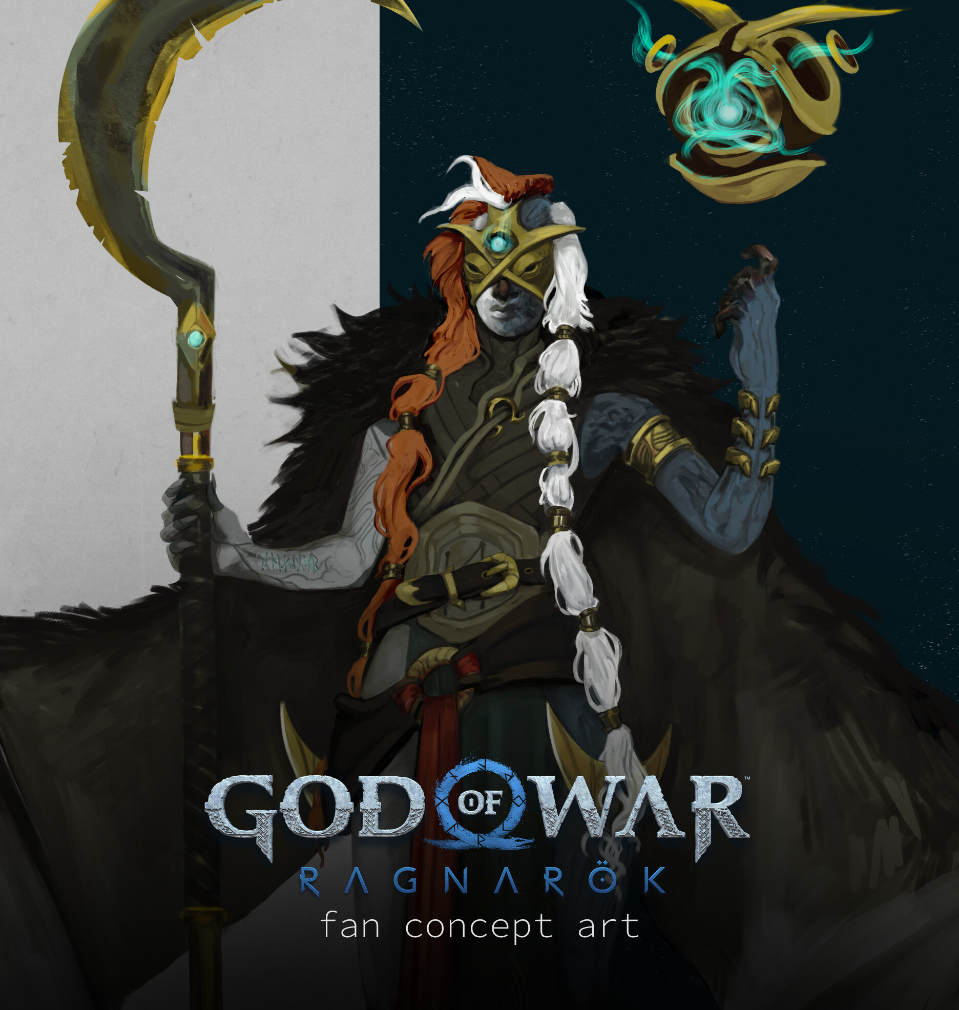 ArtStation - God of War: Ragnarok. Hel. Fan concept art.