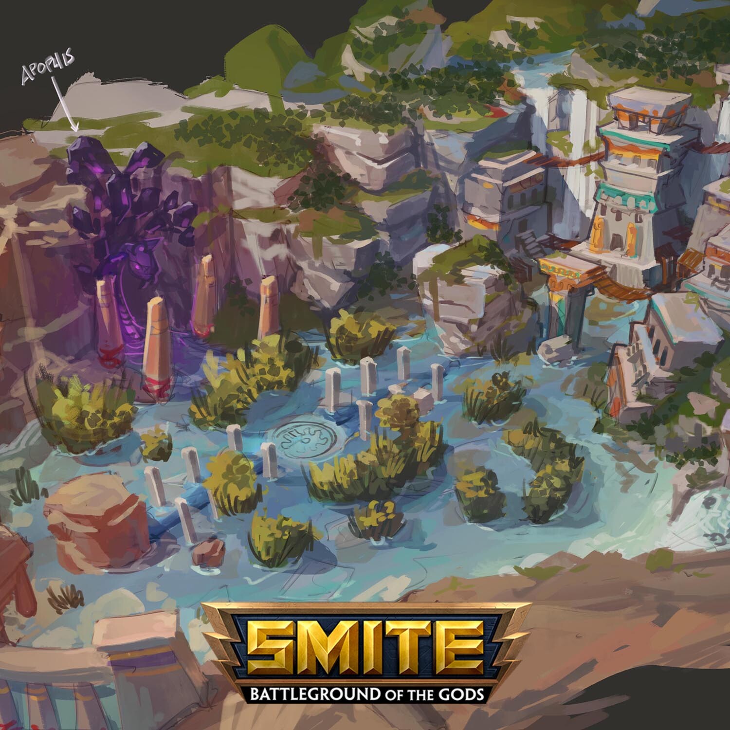 ArtStation - Smite - Slash Map previs