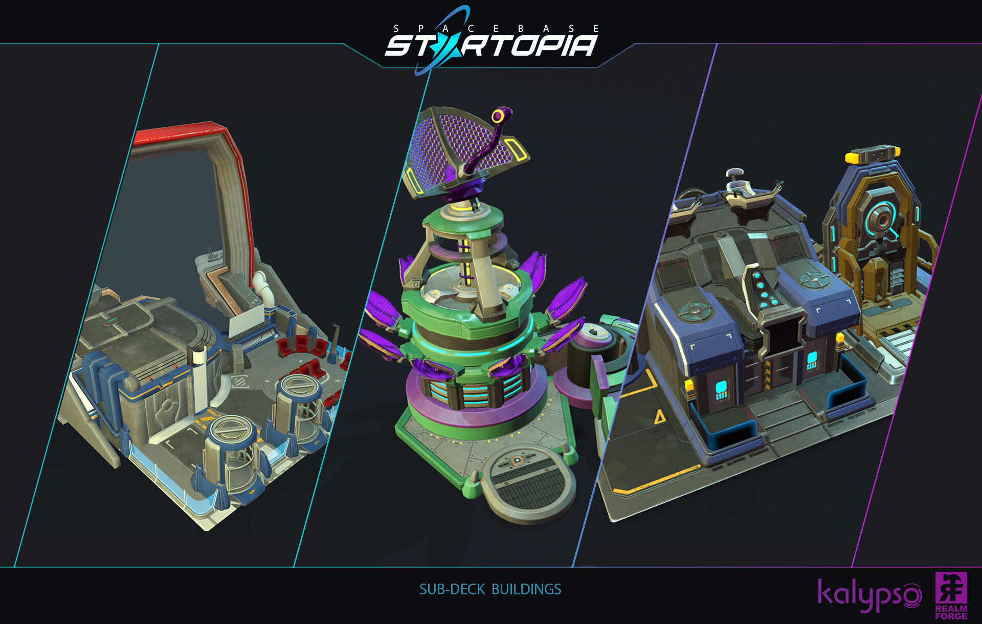 ArtStation - Spacebase Startopia - Sub Deck Buildings and Props