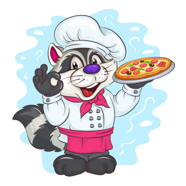 ArtStation - Cartoon Chef Raccoon.