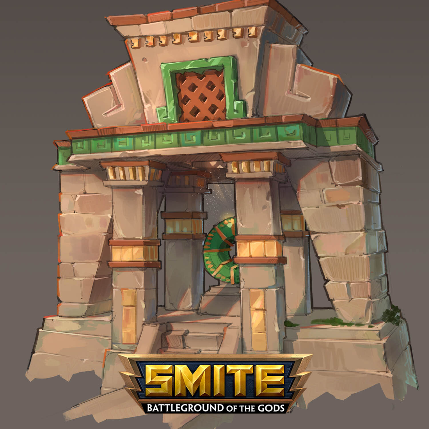 ArtStation - Smite - Slash map Mayan architecture