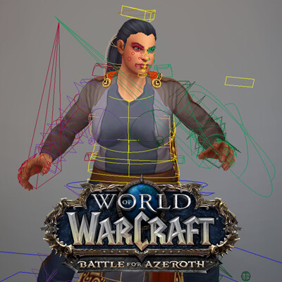 ArtStation - World of Warcraft: Battle for Azeroth - Kul Tiran Female Rig